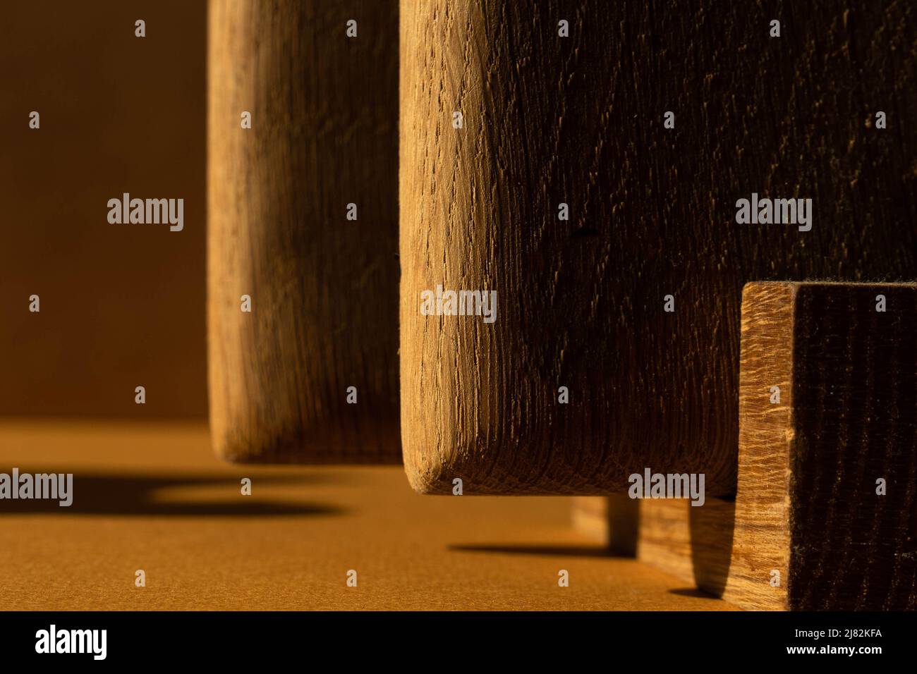 Abstract warm color background with long shadows on the wall and ...