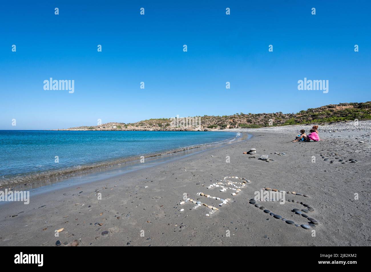 Pebbles beach island crete hi-res stock photography and images - Alamy