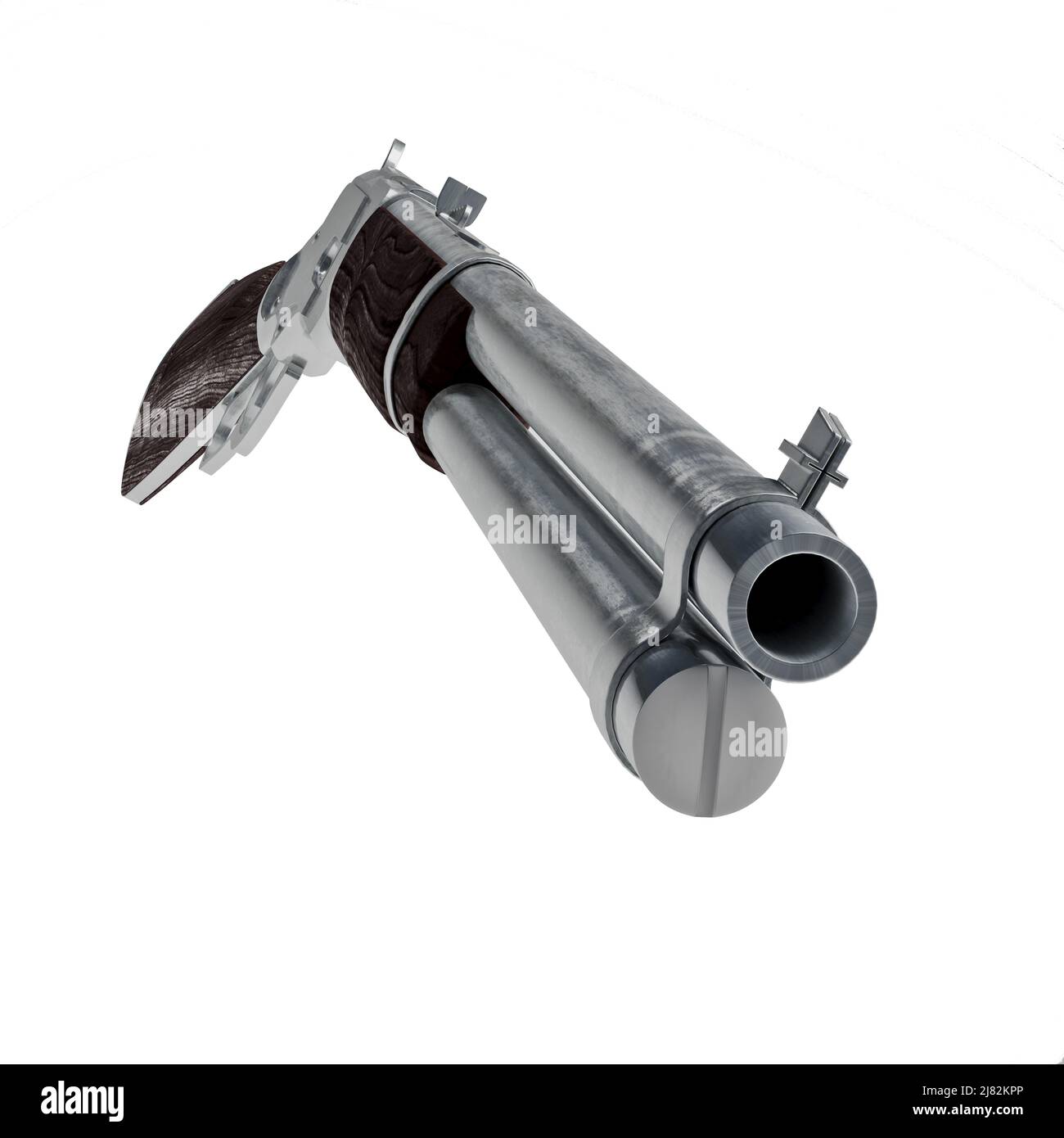 3d model of a rifle isolated on a white background Stock Photo - Alamy