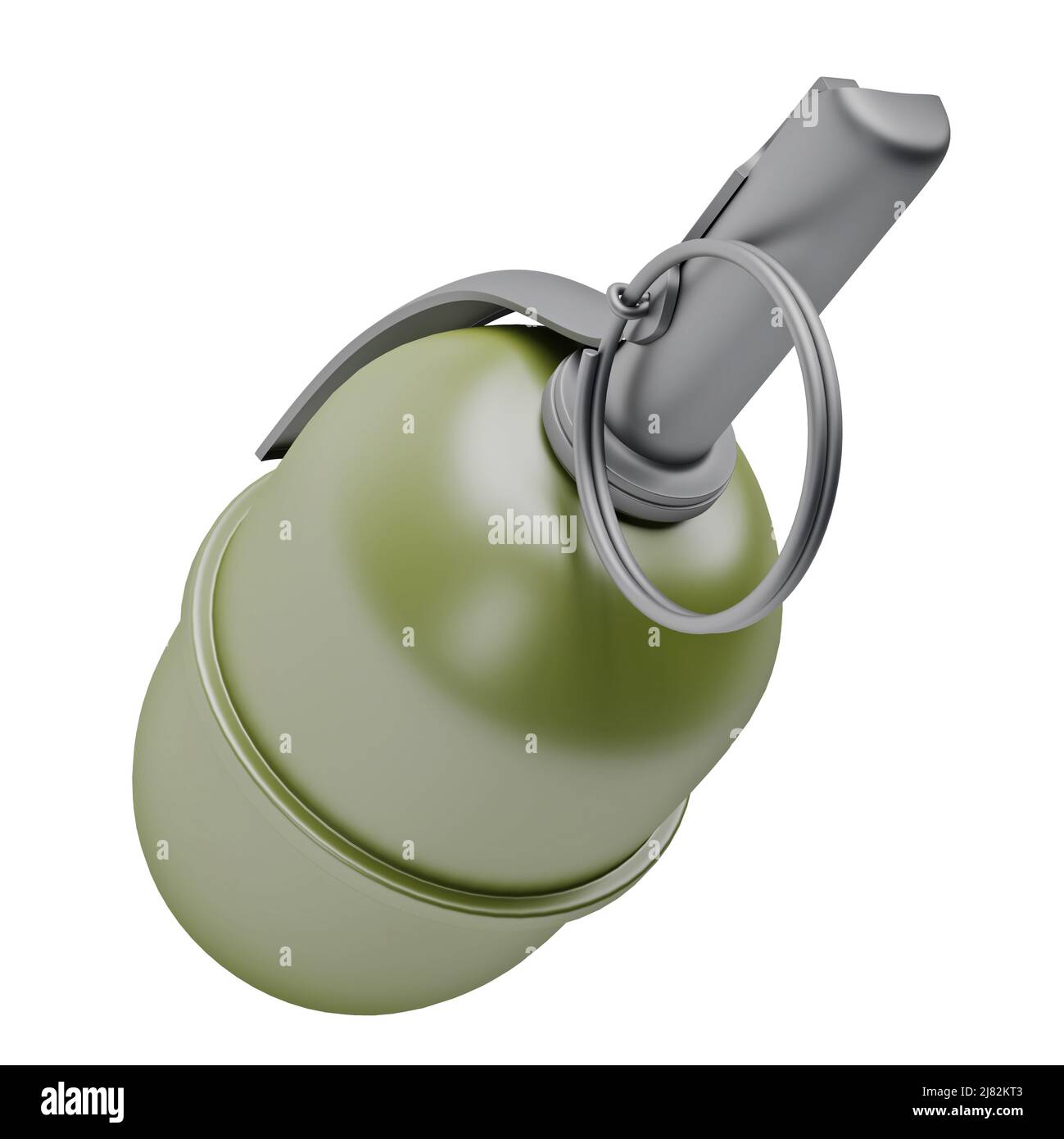 3d model of combat grenade isolated on white background Stock Photo - Alamy