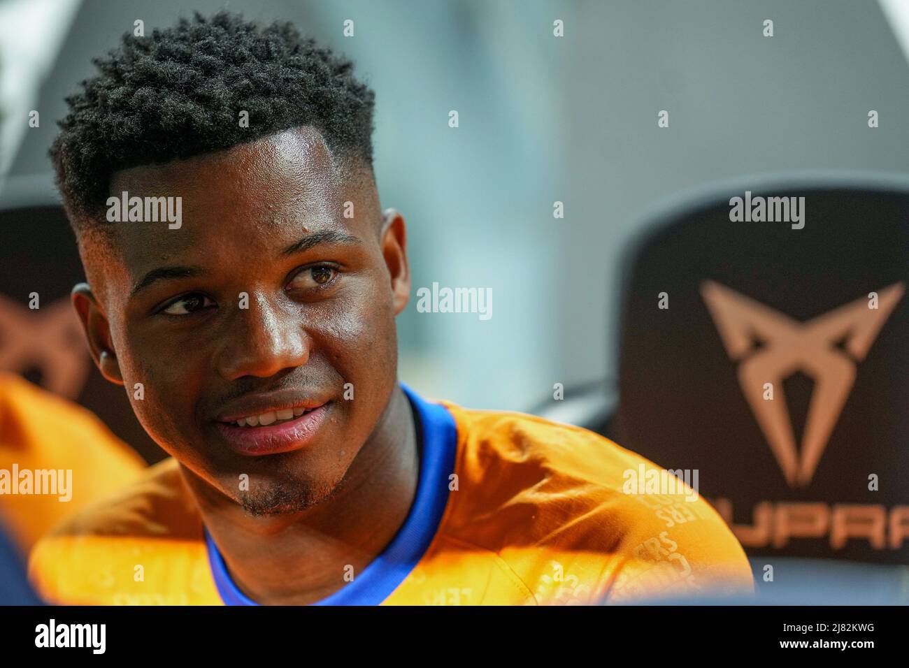 Ansu Fati of FC Barcelona on the bench during the La Liga match between ...