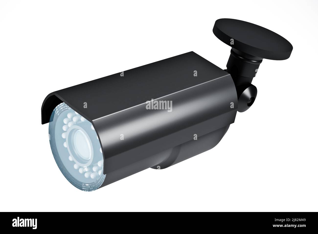 3d model of cctv camera isolated on white background Stock Photo - Alamy