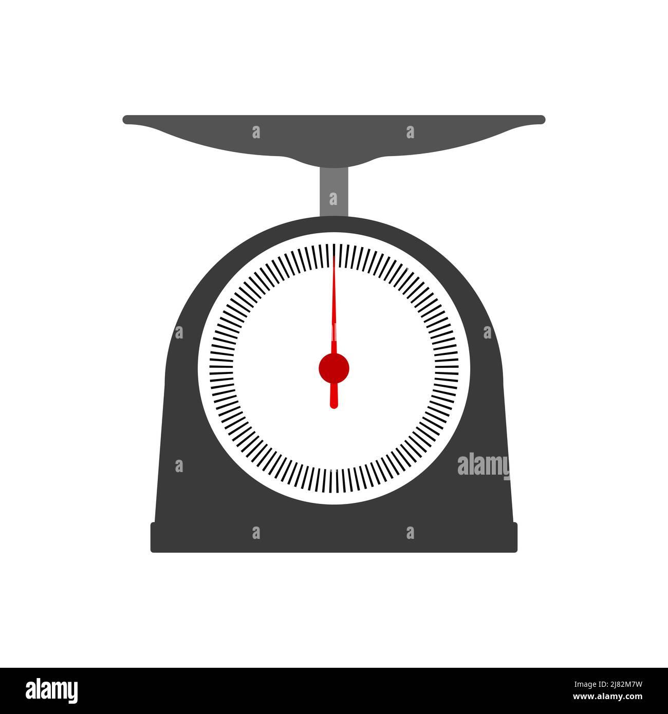 Scales Black Icon Household Scales Vector Illustration Scales With