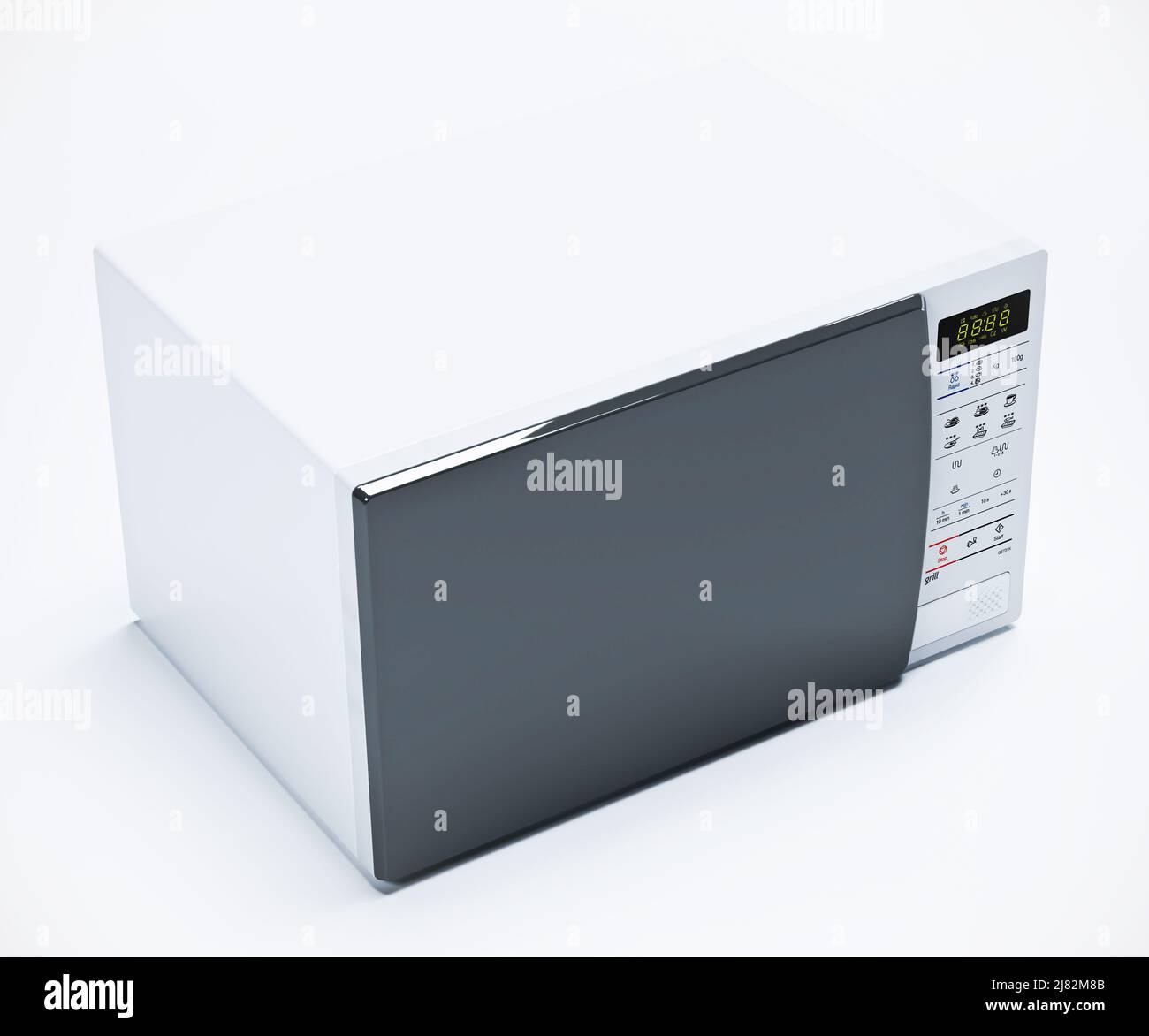 3d model freestanding microwave oven isolated on white background Stock ...