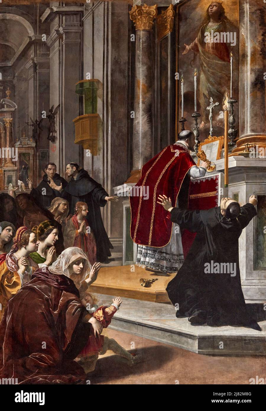 Miracolo del cero del Beato Gioachino Piccolomini - olio su tela ...