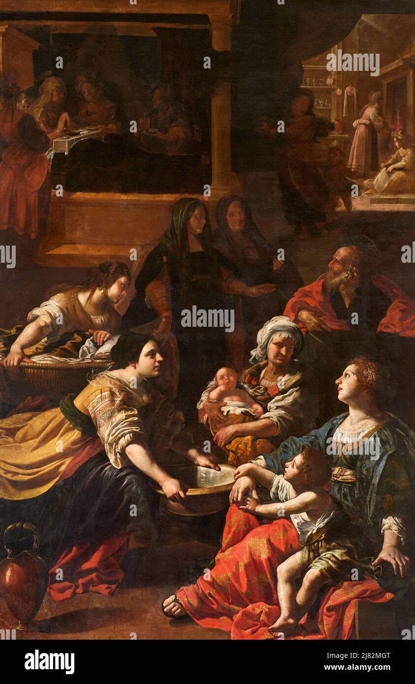 Natività di Maria - olio su tela - Rutilio Manetti - 1625 - Siena ...