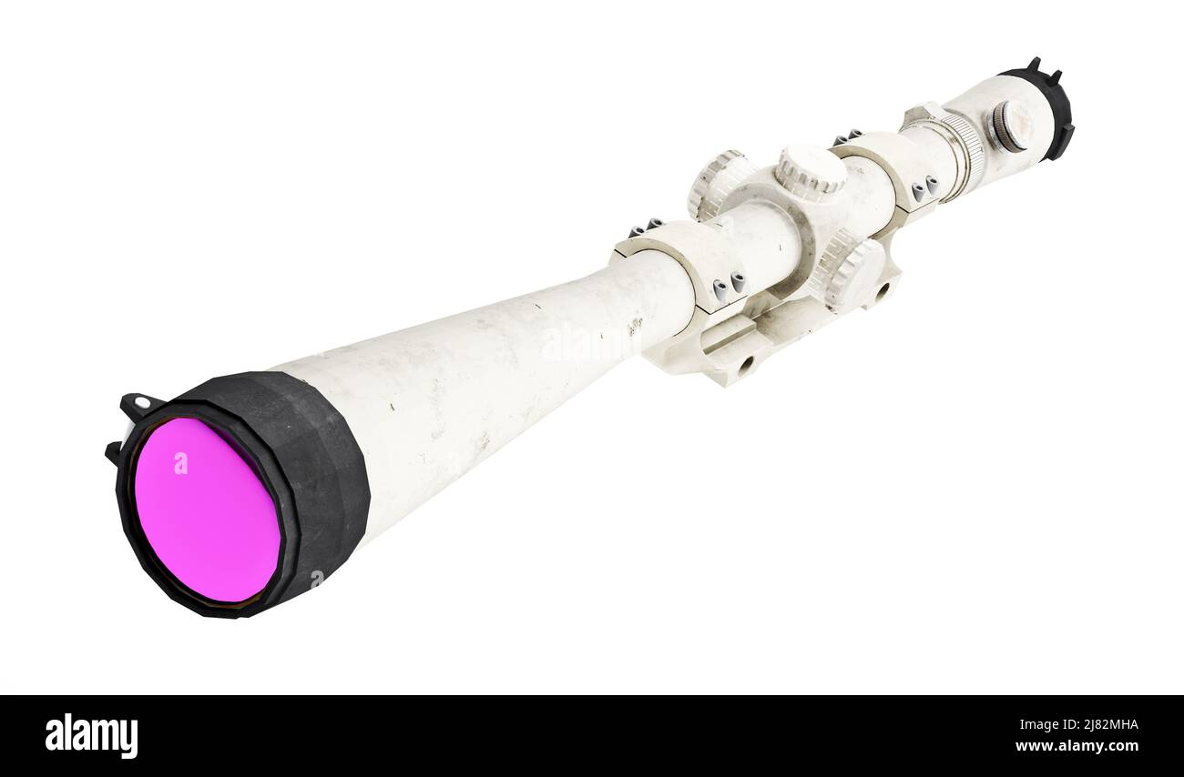 3d model optical sight for weapons isolated on white backgro Stock ...