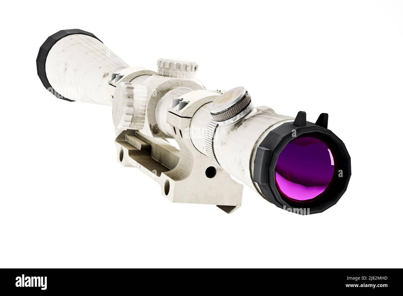 3d model optical sight for weapons isolated on white backgro Stock ...