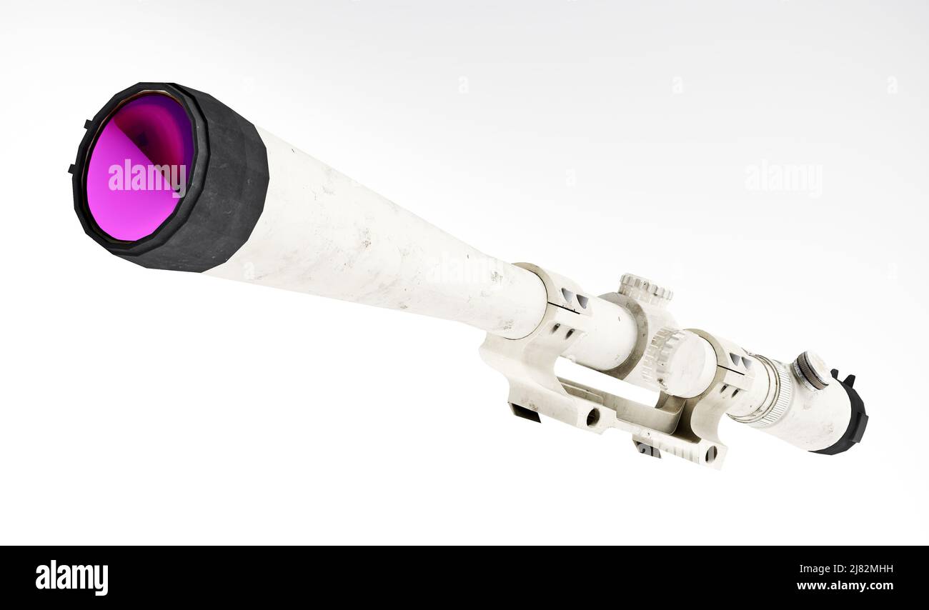 3d model optical sight for weapons isolated on white backgro Stock ...