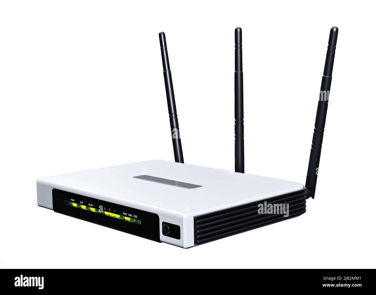internet router 3d model isolated on white background Stock Photo - Alamy