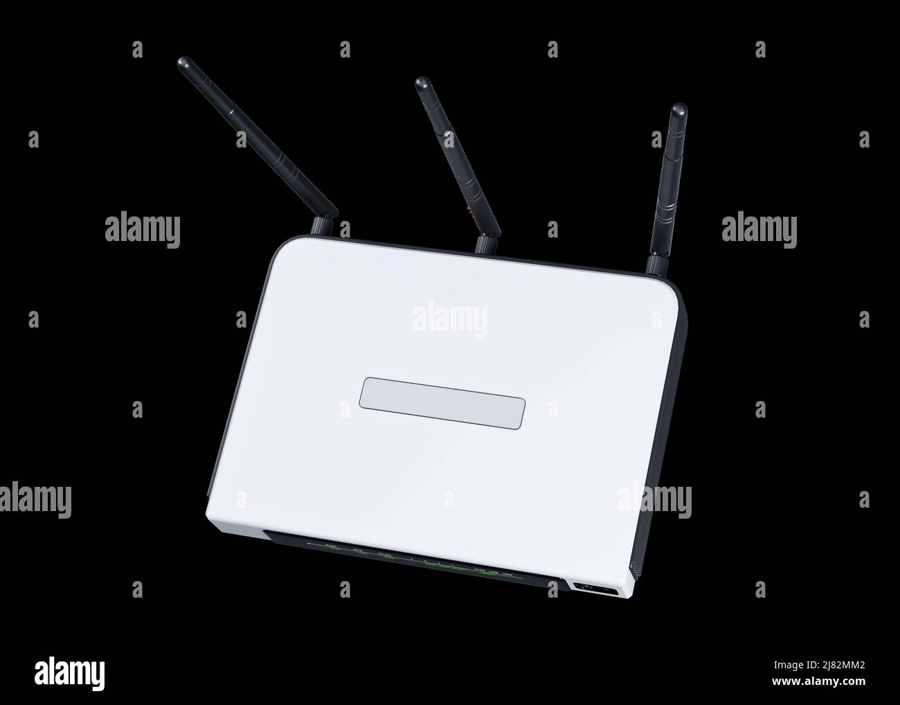internet router 3d model isolated on white background Stock Photo - Alamy