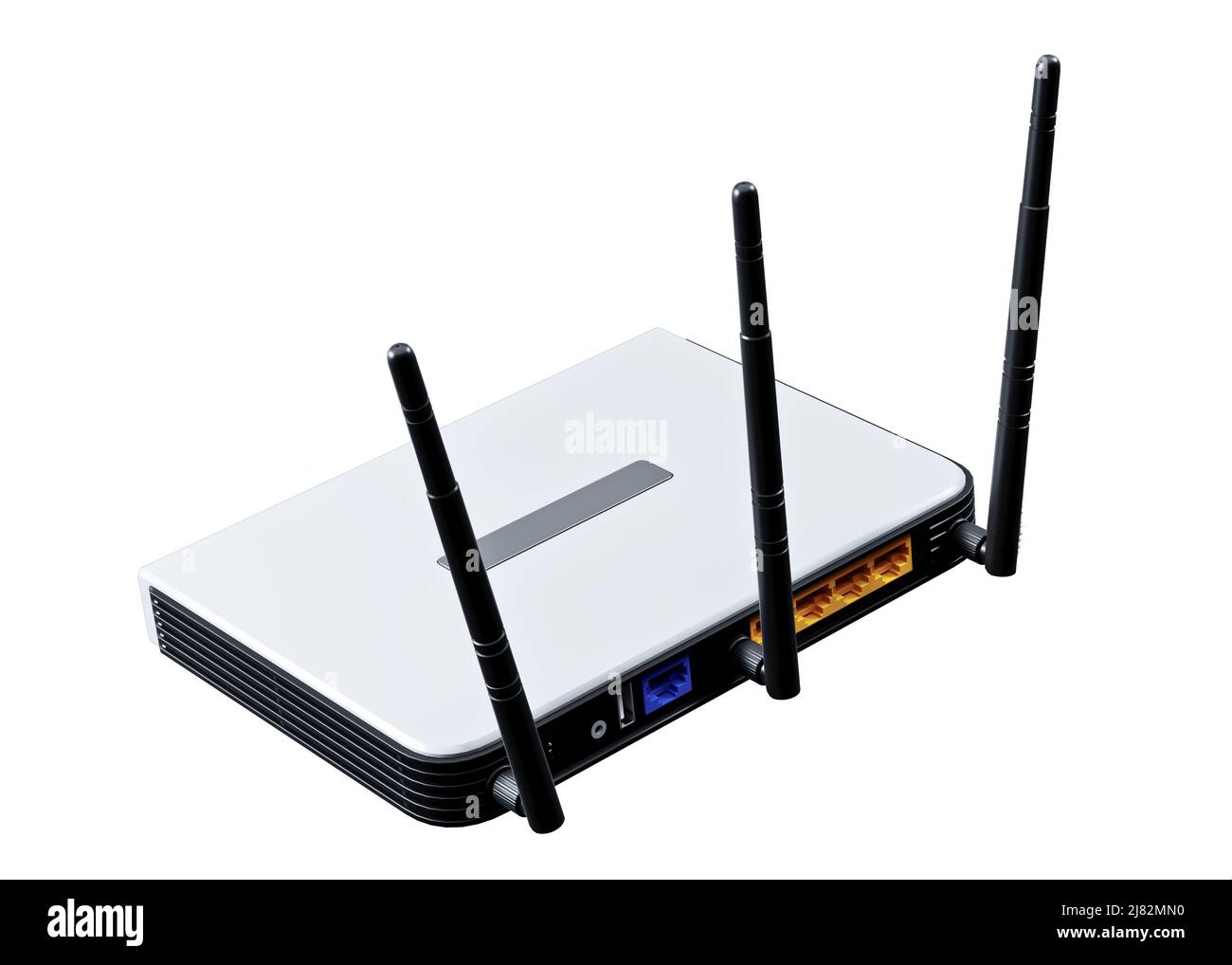 internet router 3d model isolated on white background Stock Photo - Alamy