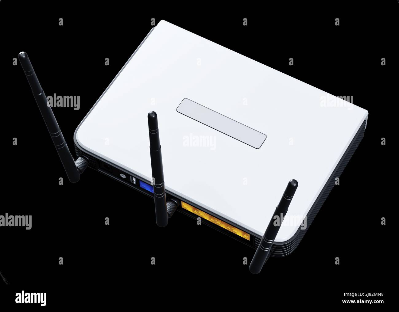 internet router 3d model isolated on white background Stock Photo - Alamy