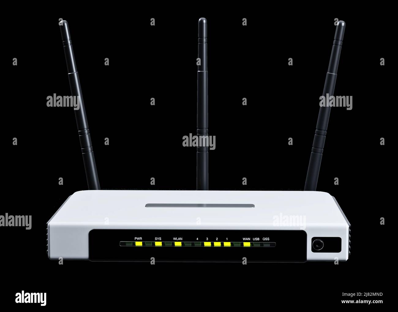internet router 3d model isolated on white background Stock Photo - Alamy