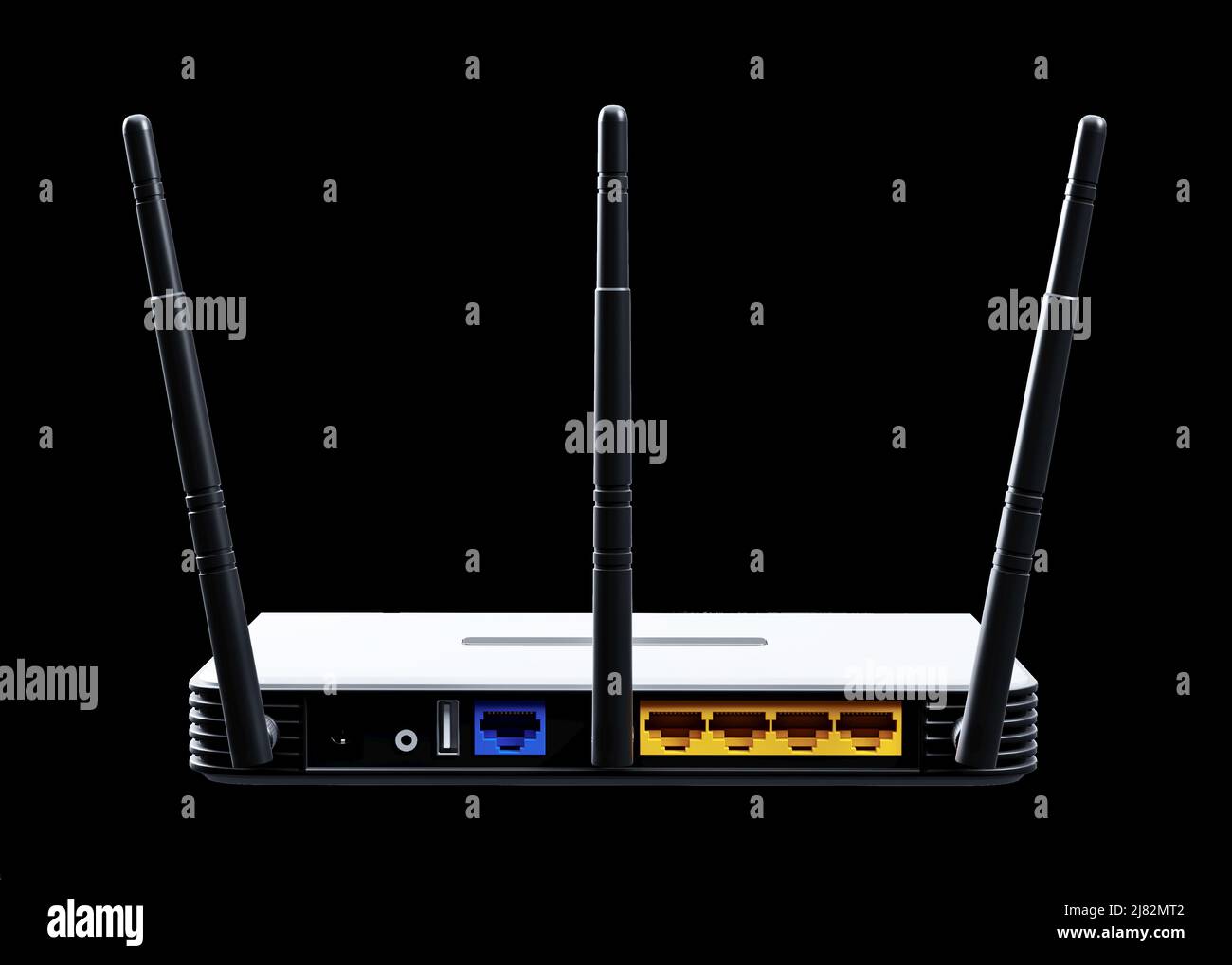 internet router 3d model isolated on white background Stock Photo - Alamy