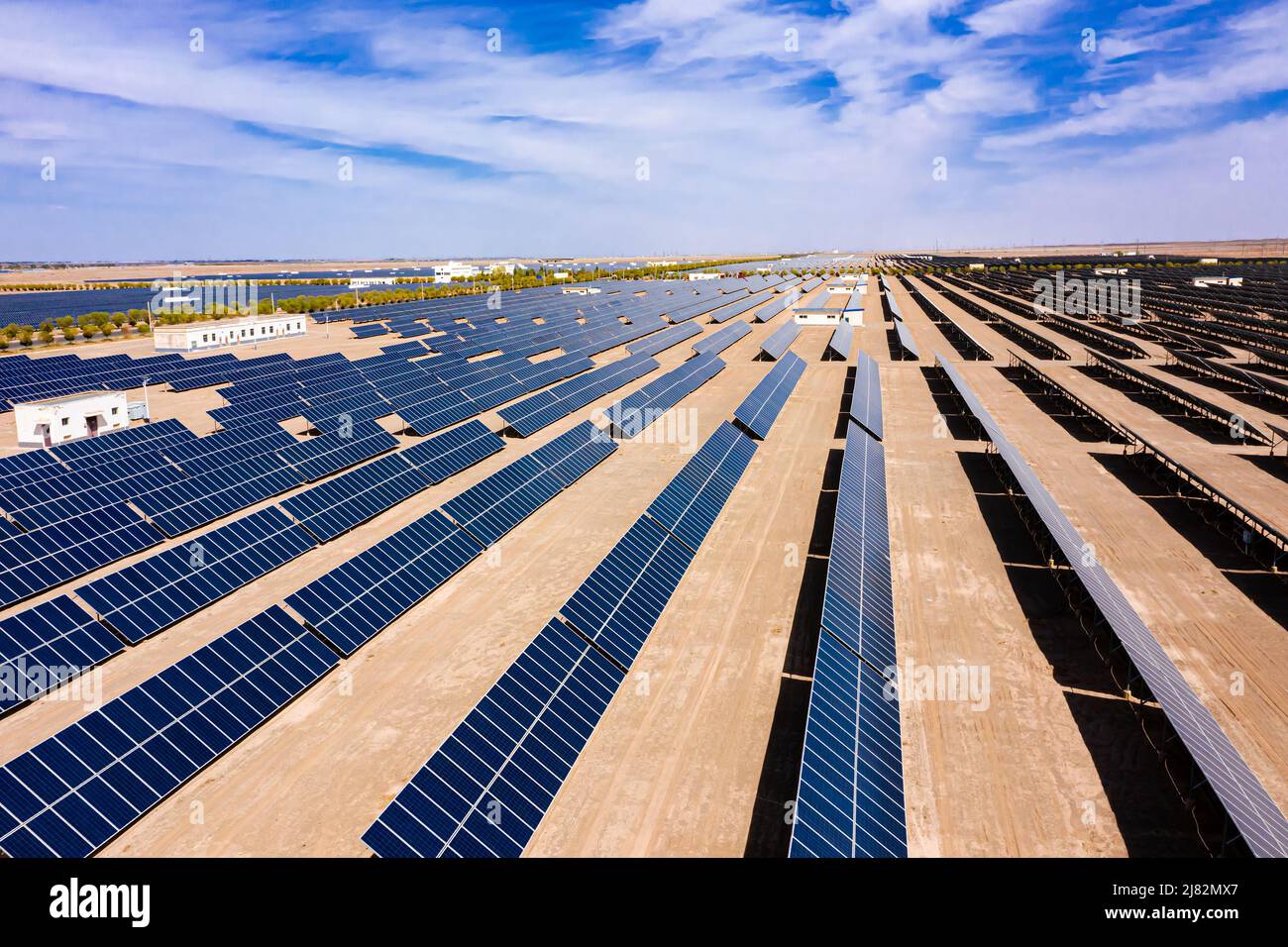 JIUQUAN, CHINA - APRIL 14, 2022 - Aerial photo taken on April 14, 2022 ...