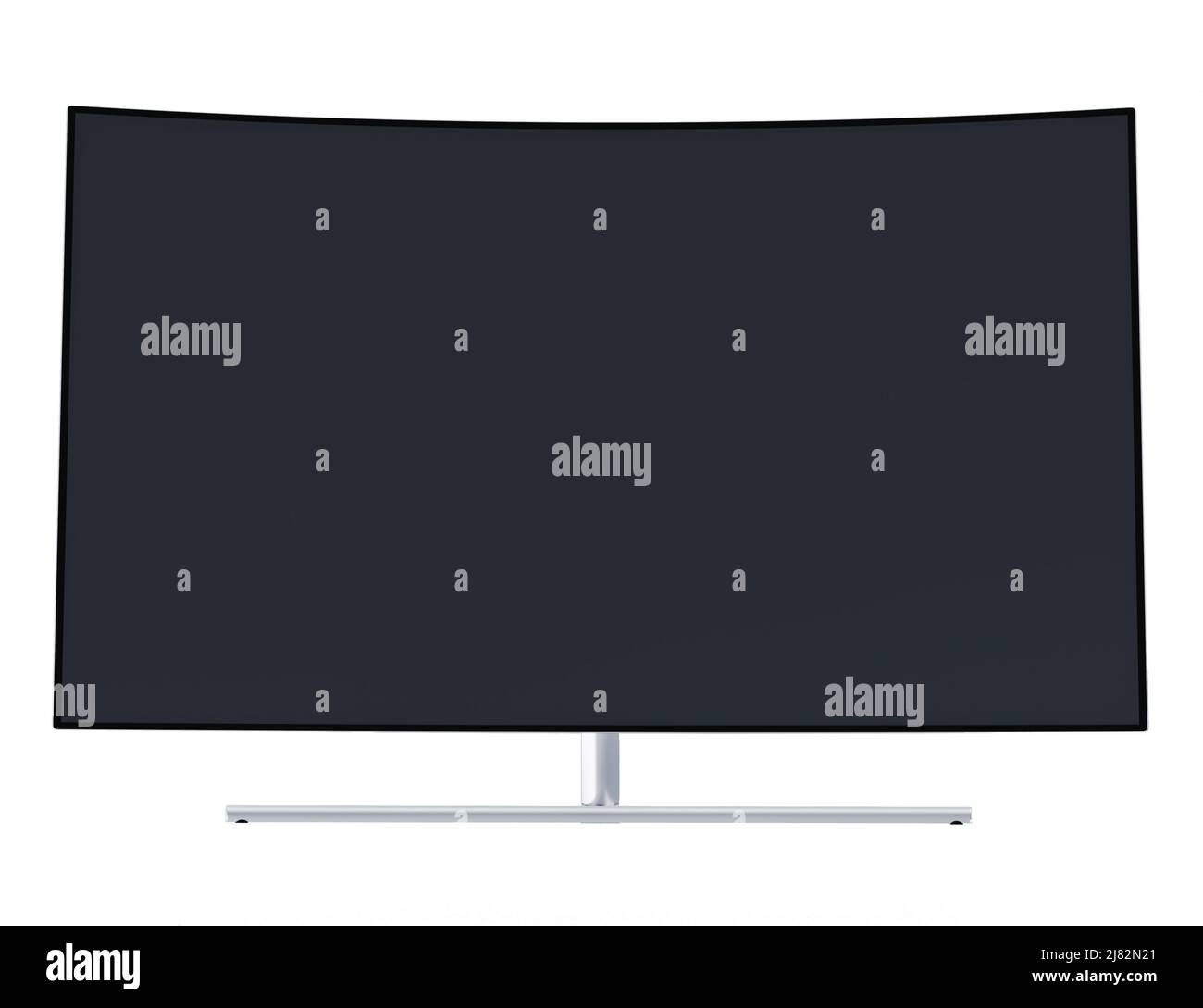 LED TV isolated on white background 3d model Stock Photo - Alamy