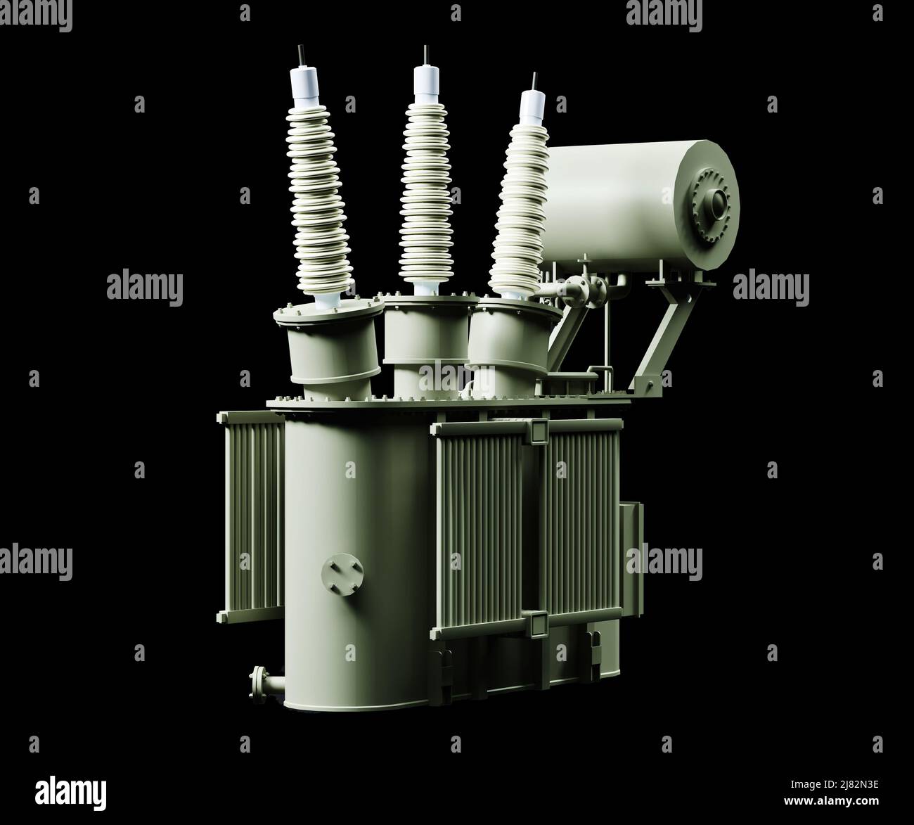transformer isolated on black background 3d model Stock Photo - Alamy