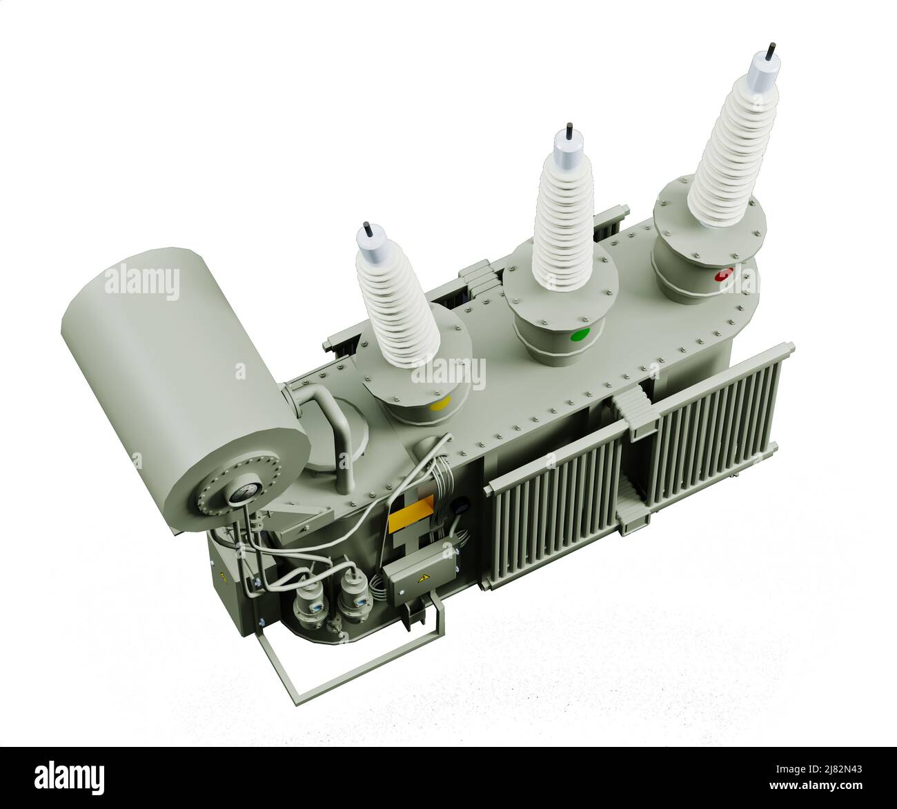 transformer isolated on black background 3d model Stock Photo - Alamy