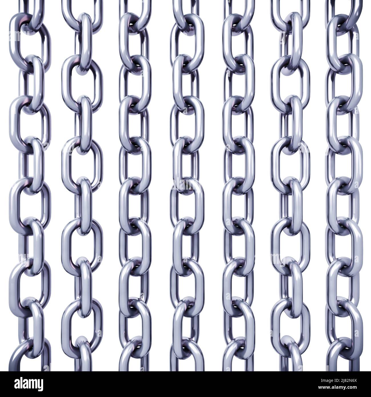 3d model chain isolated on white background Stock Photo - Alamy