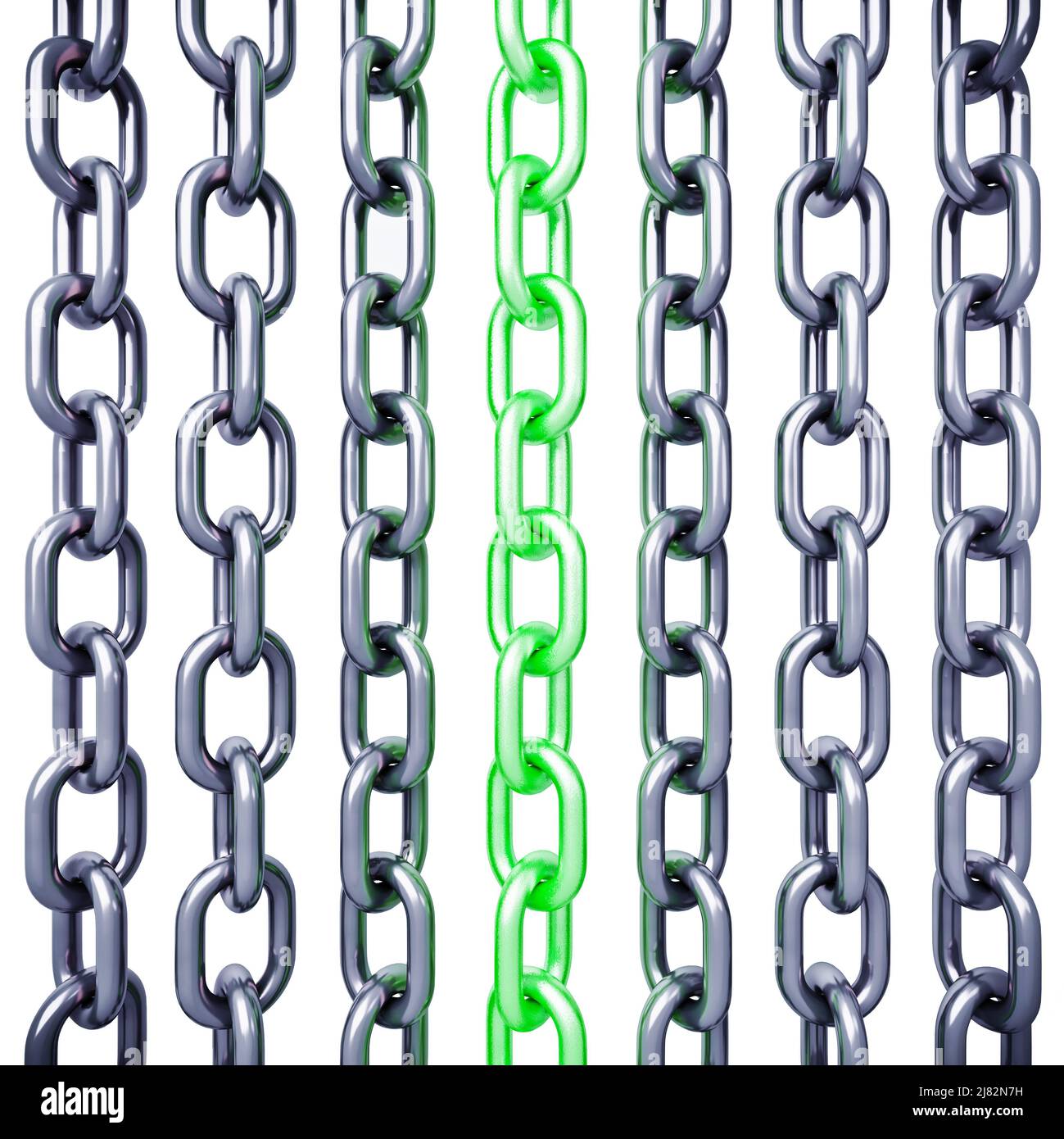 3d model chain isolated on white background Stock Photo - Alamy