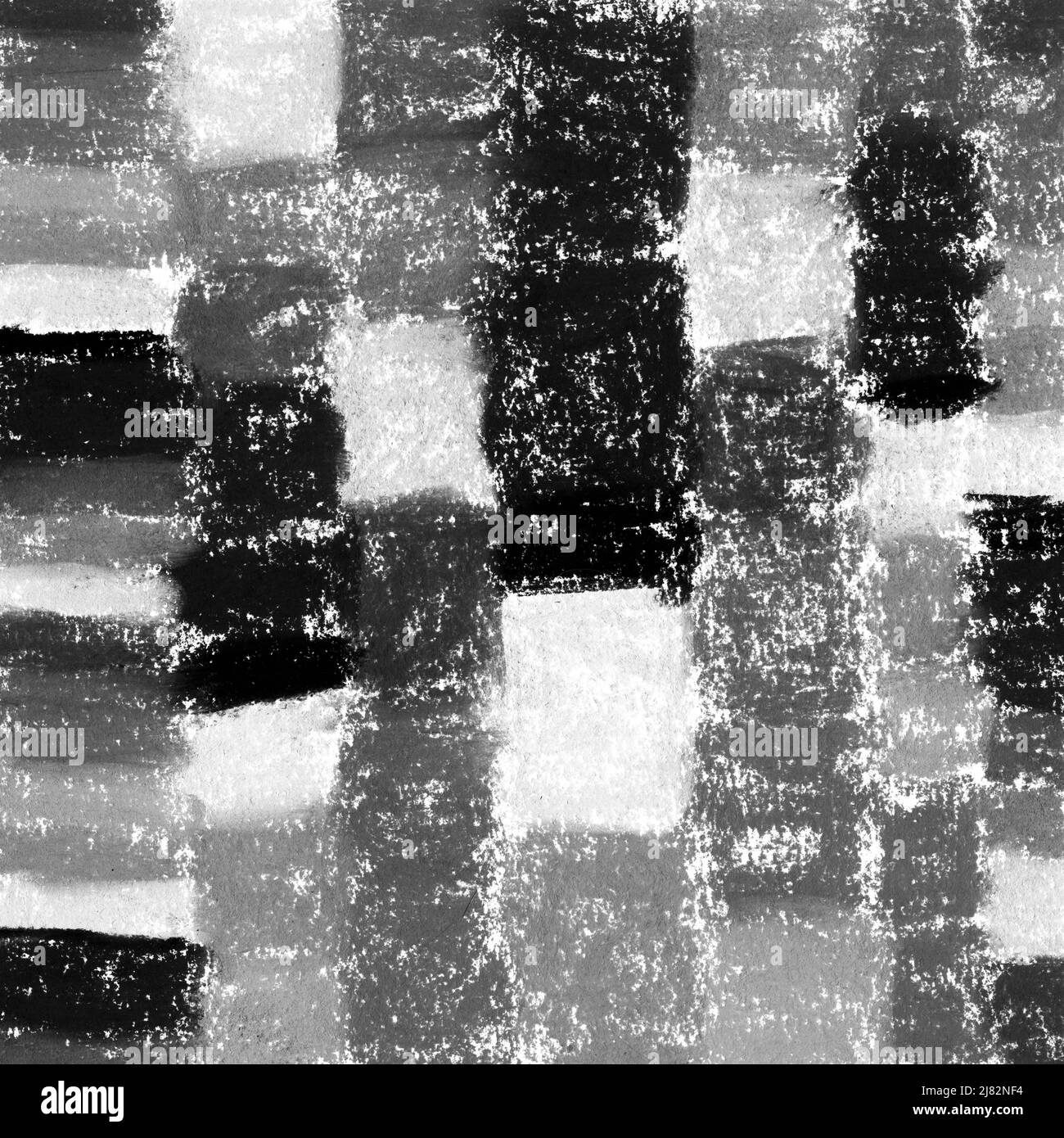 Checkered plaid background. Black and white ink hand drawn tartan ...