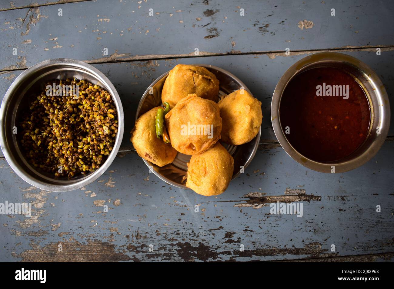 Aloo Batata Vada is Popular Mumbai food, Maharastrian Street food eaten ...
