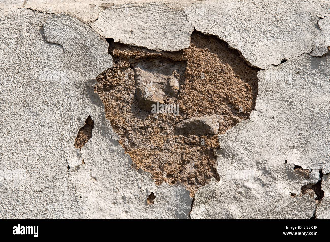 House facade vintage crumbling plaster and brick wall Stock Photo - Alamy