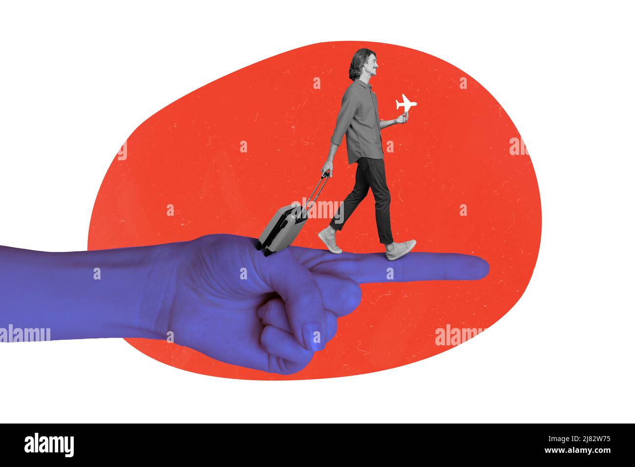 Creative poster collage arm Cut Out Stock Images & Pictures - Alamy