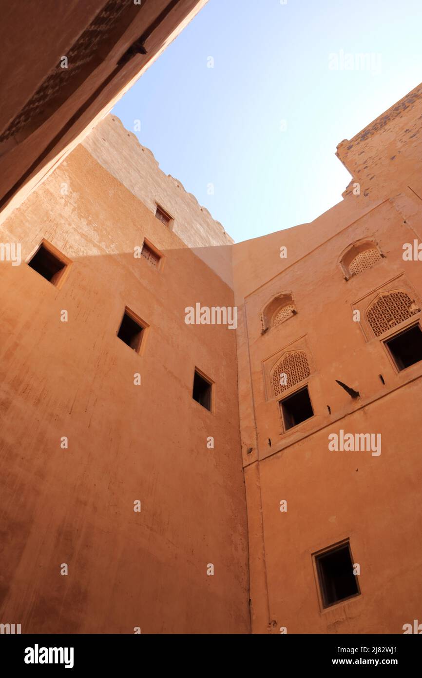 Fort Jabreen Castle, a beautiful historic castle in Oman Stock Photo ...