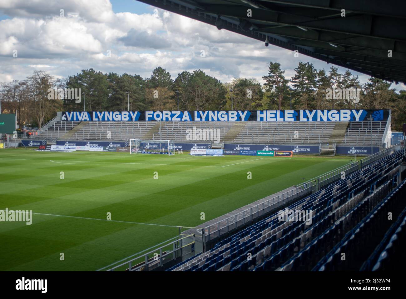 Lyngby stadion - Denmark, 12/05/2022, Lyngby stadion before the match v ...