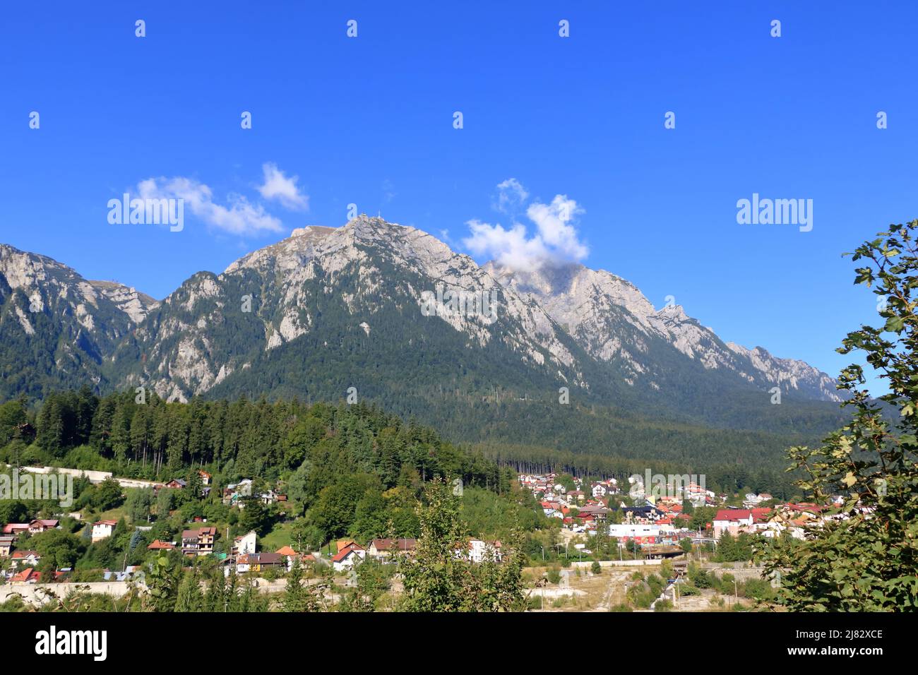 The Caraiman Peak with The Heroes Cross in the Bucegi Mountain Stock ...