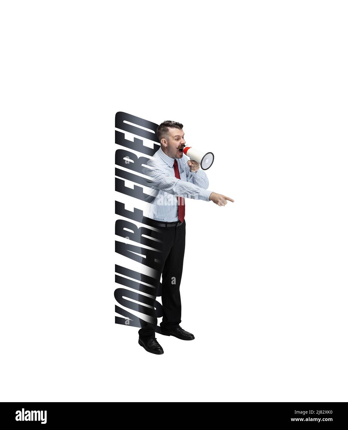 Contemporary art collage shouting Cut Out Stock Images & Pictures - Alamy