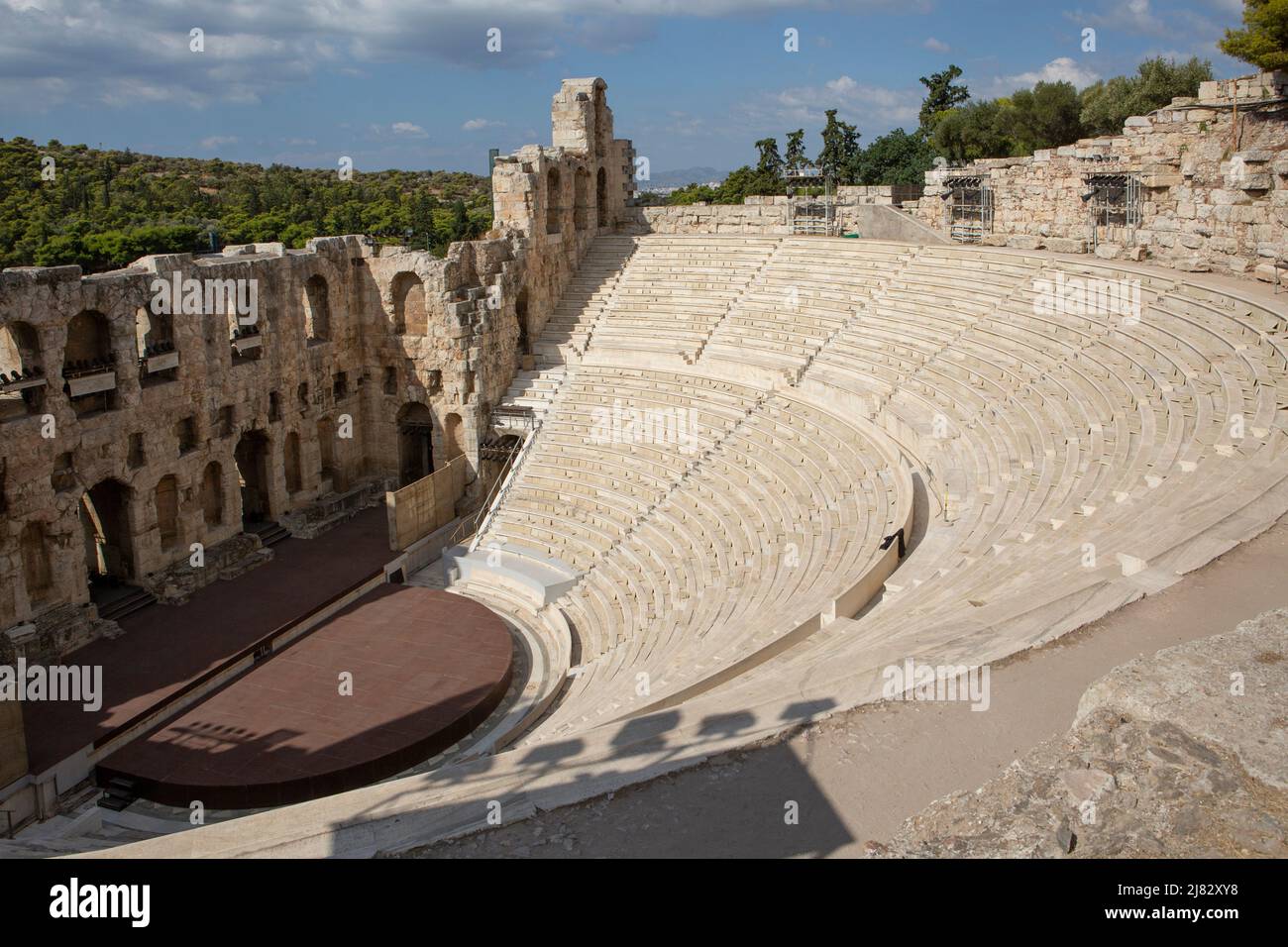 View acropolis amphitheater mountain hi-res stock photography and ...