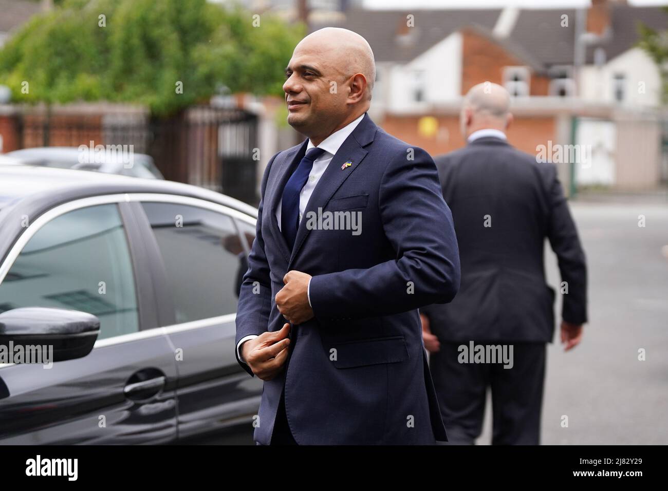 Health Secretary Sajid Javid arrives to visit to the African Caribbean ...