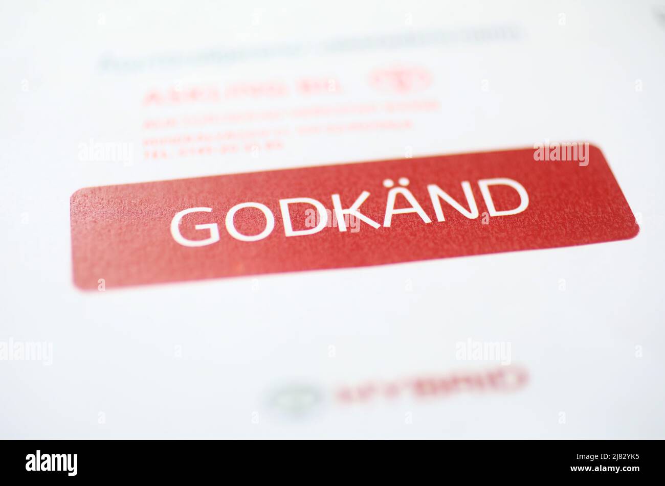 Toyota hybrid service papers from a Toyota service center Stock Photo ...