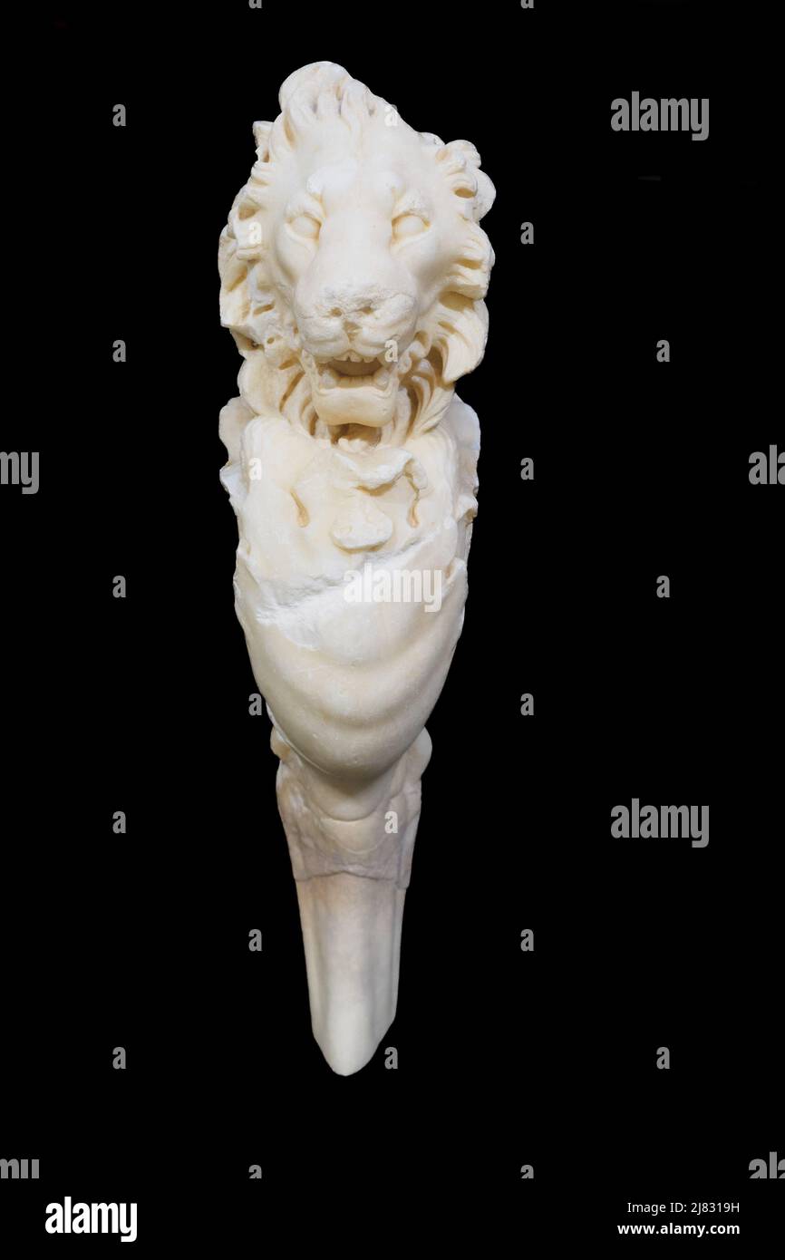 Lion-shaped table leg Roman 1st century AD Marble Archaeological and ...