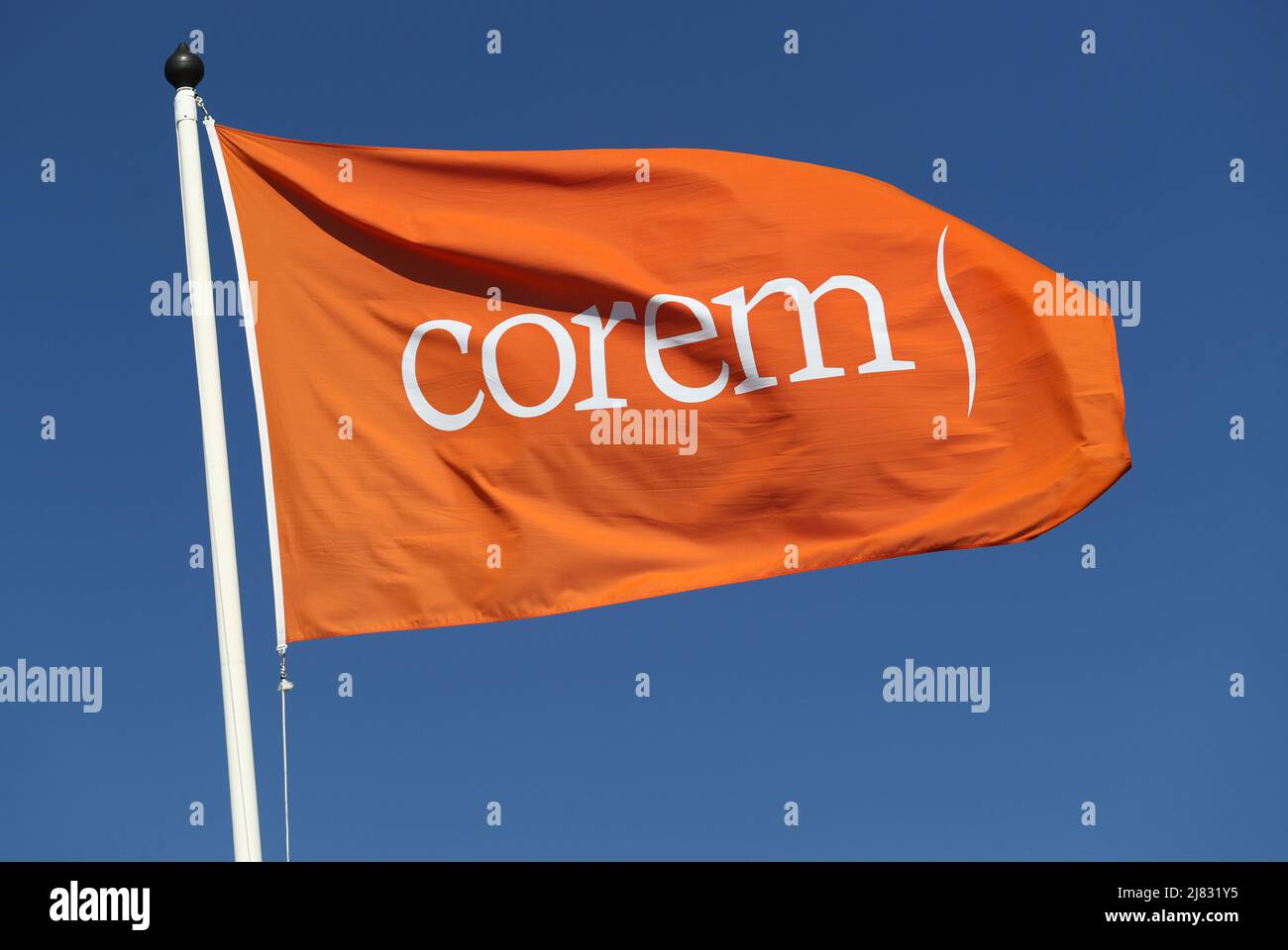 Flag from Corem Property Group AB, which is a Swedish real estate ...