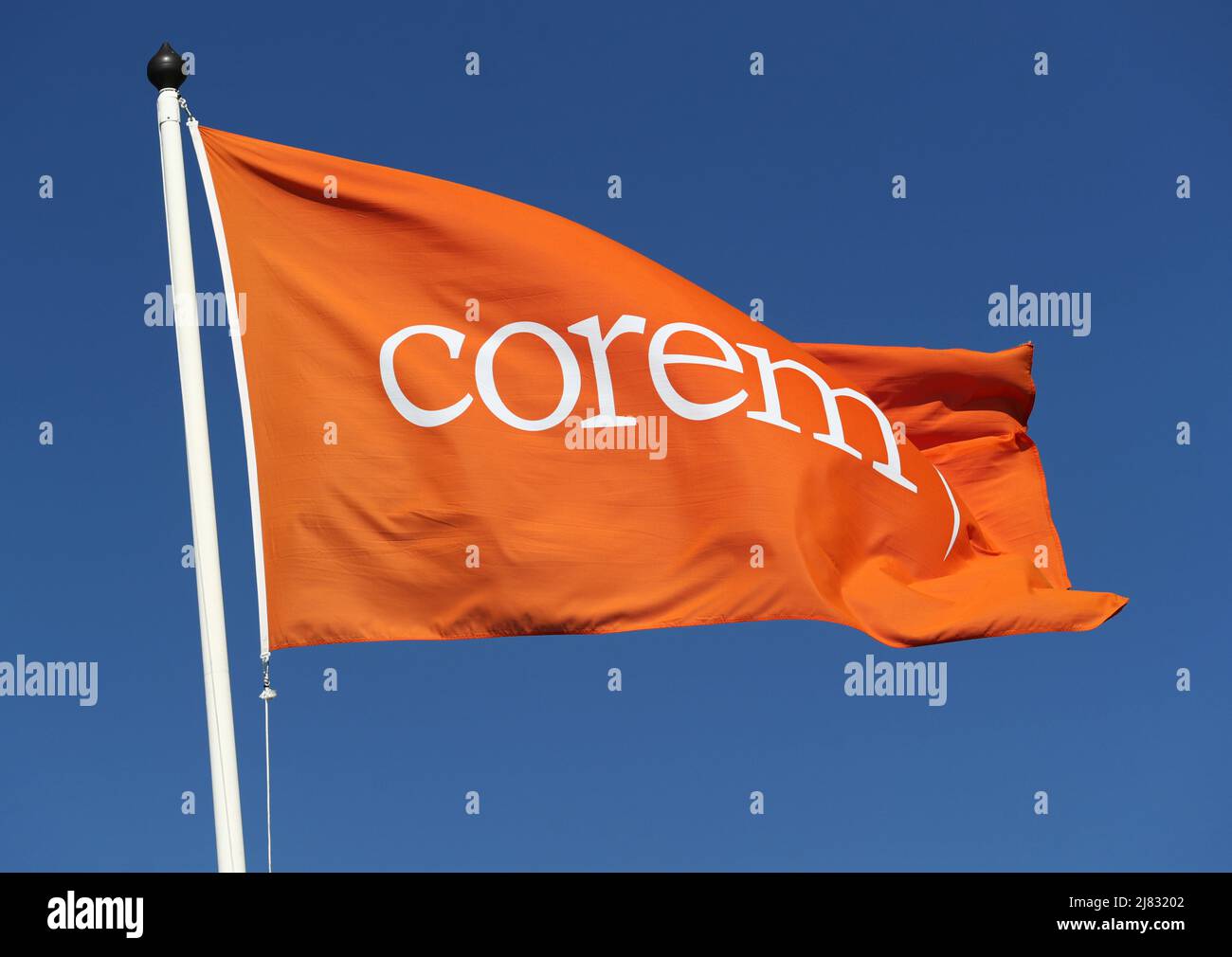 Flag from Corem Property Group AB, which is a Swedish real estate ...
