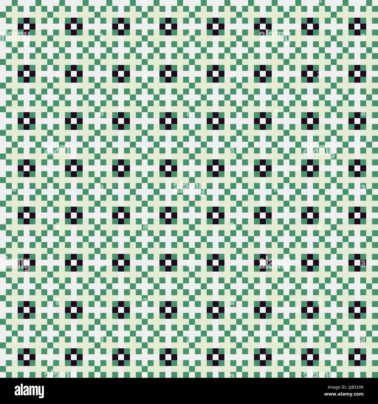 Abstract Cross Pattern Dotted Generative Computational Art Illustration