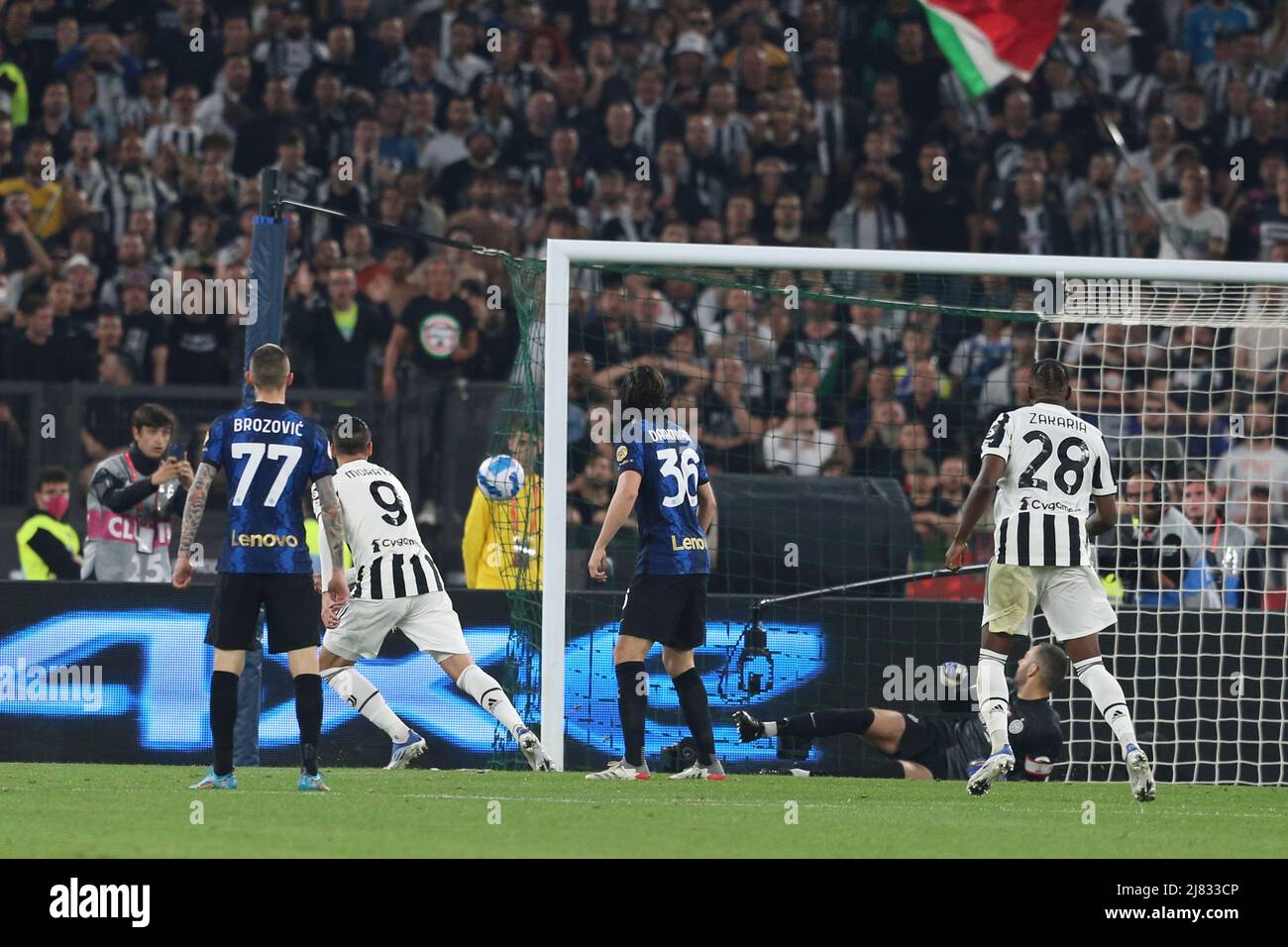 Juventus's Spanish forward Alvaro Morata scores against inter during ...