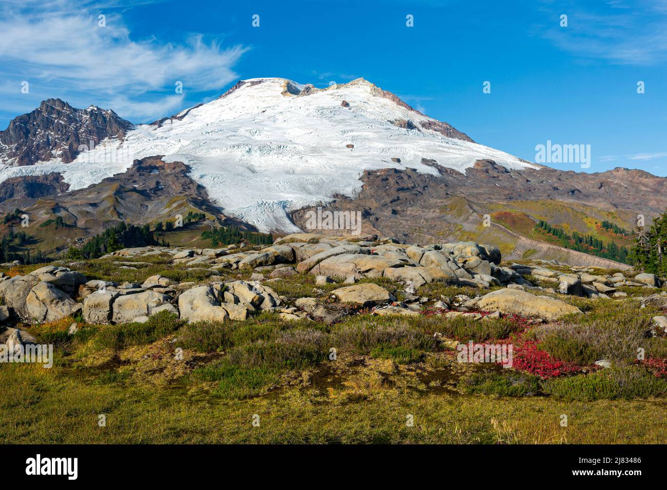 WA21561-00...WASHINGTON - Mount Baker from the Park Butte Trail in the ...