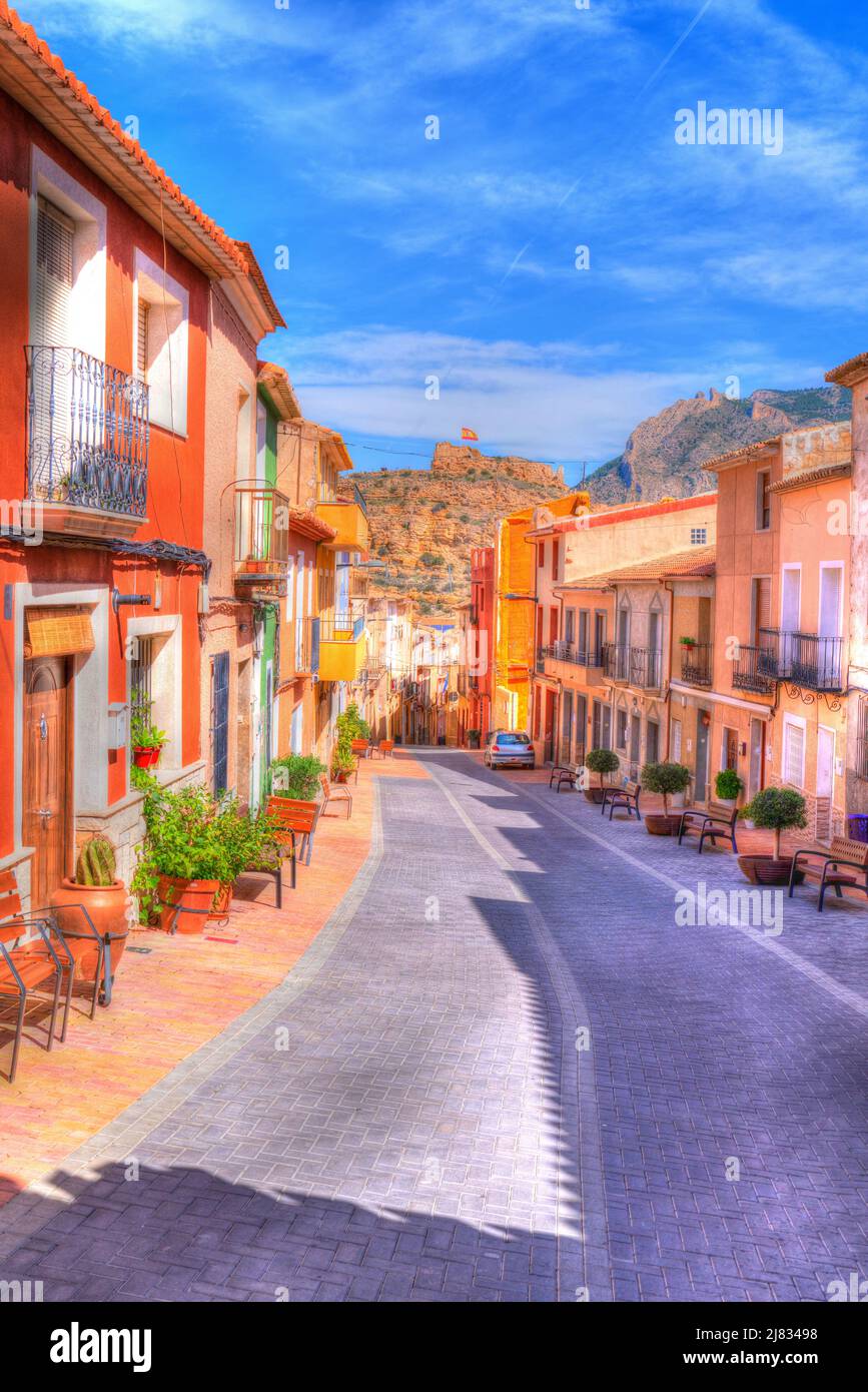 Busot Spain narrow streets in historic village tourist attraction near ...