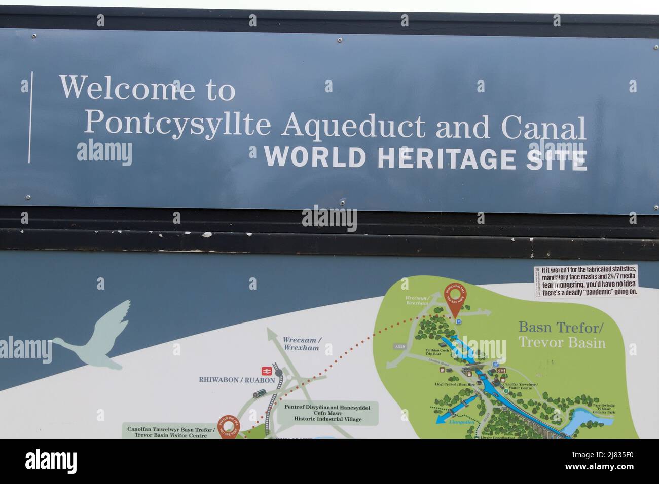 Pontcysyllte Aqueduct and Canal World Heritage site Stock Photo - Alamy