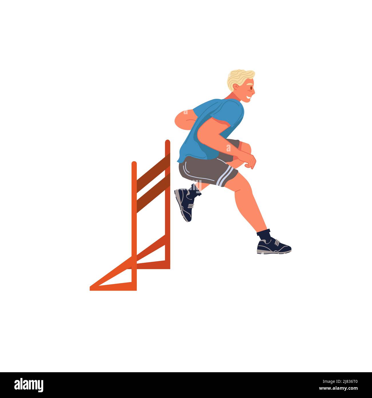 Flat cartoon running man character,sports healthy lifestyle vector ...