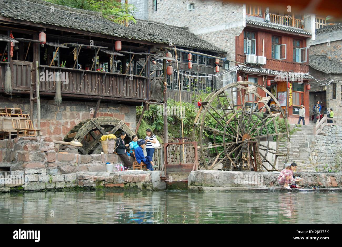Fenghuang, Hunan Province, China: Local people in Fenghuang ancient ...