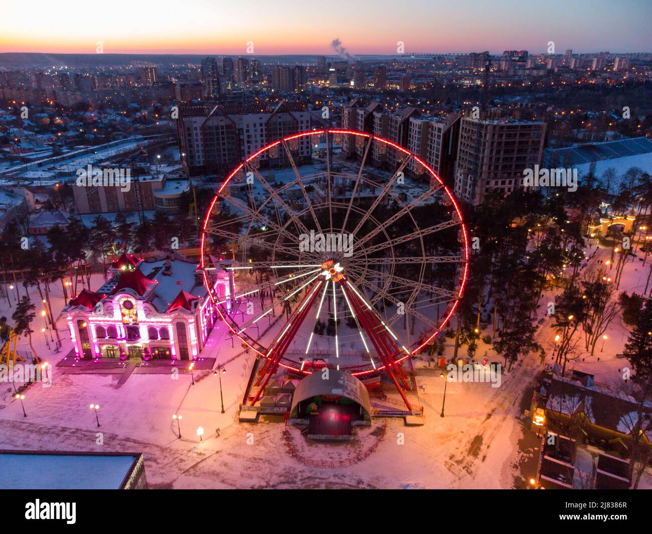 Central Park Winter Aerial