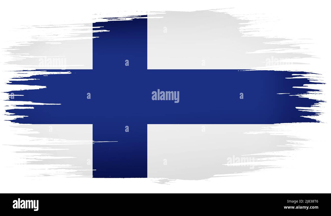 colorful hand-drawn brush strokes painted national country flag of ...