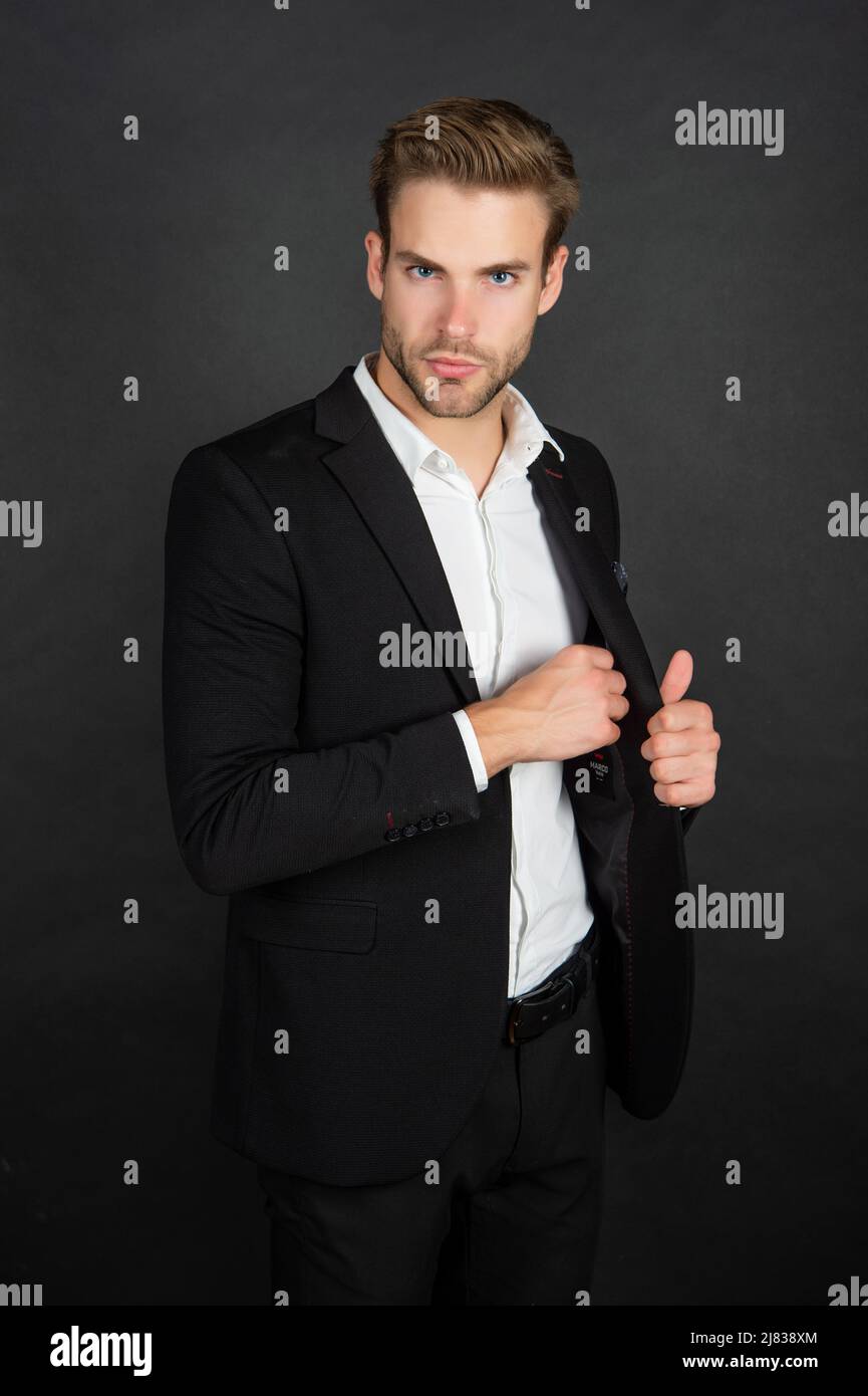 Mens check suit hi-res stock photography and images - Alamy