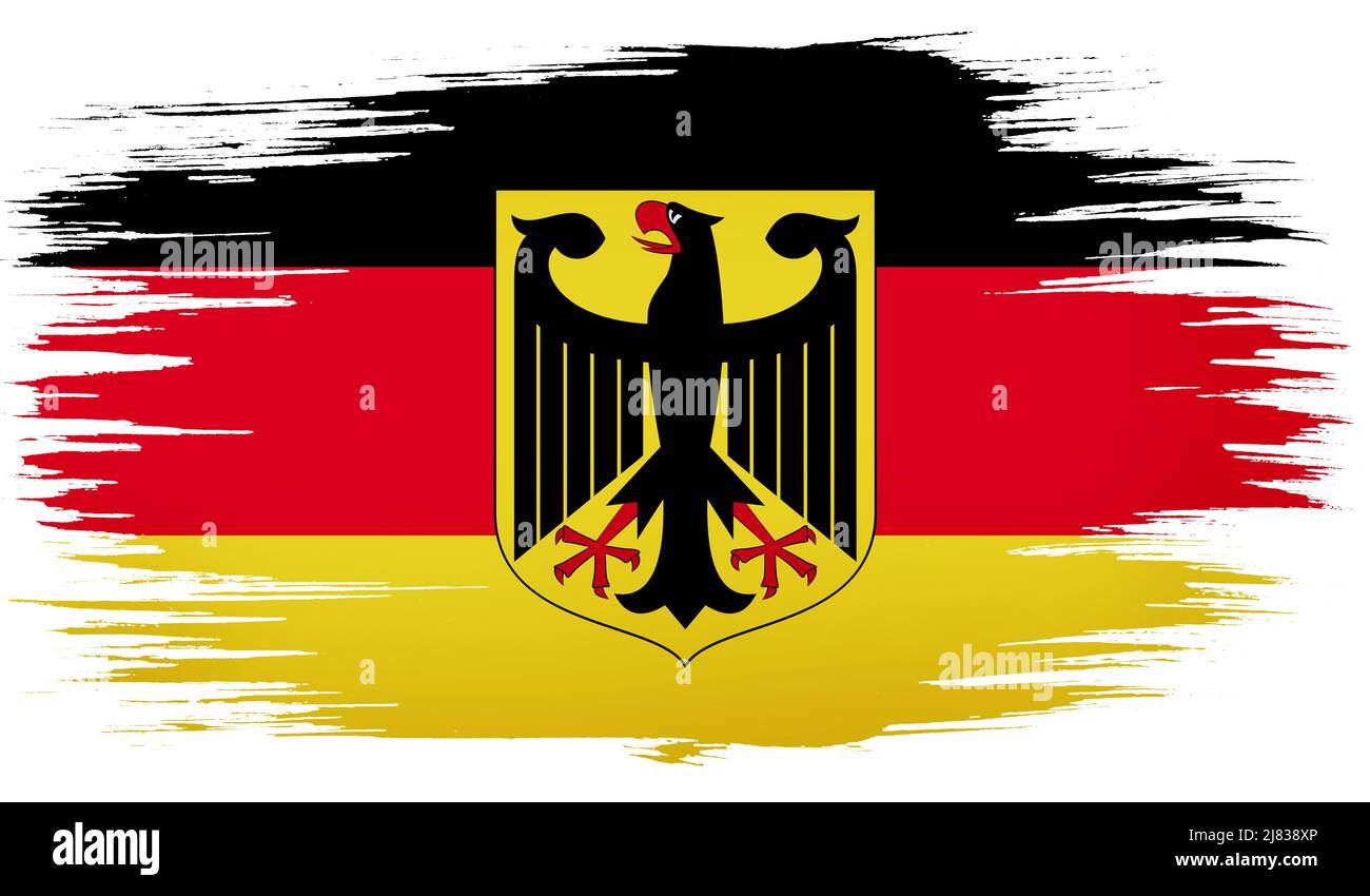 colorful hand-drawn brush strokes painted national country flag of ...